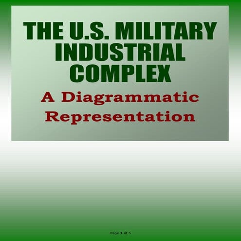 The U.S. Military Industrial Complex: A Diagrammatic Representation | PDF