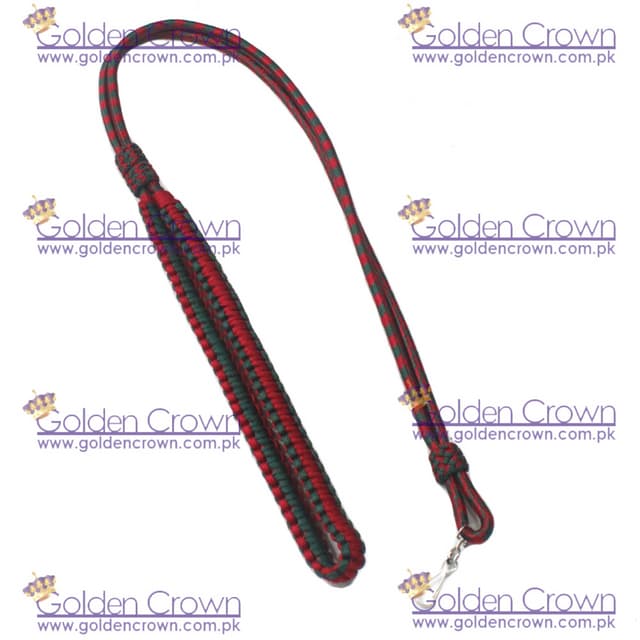 Military lanyard braid whistle cord red and green | PDF