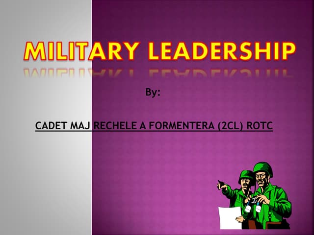 Basic army leadership | PDF