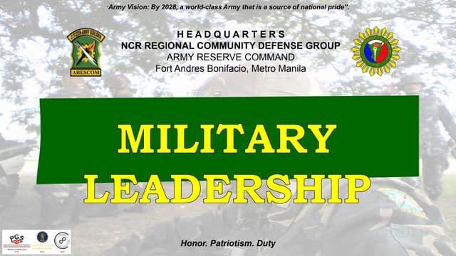 Leadership Commander Philosophy_141030 | PDF