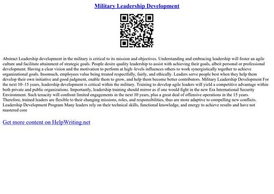 Basic army leadership | PDF