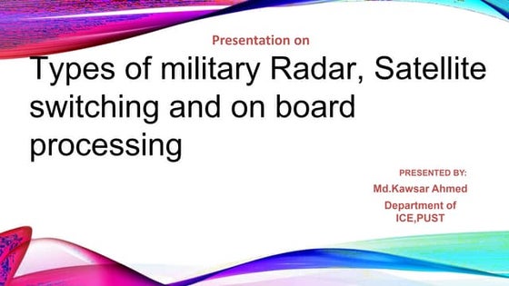 Radar system using arduino | PPT