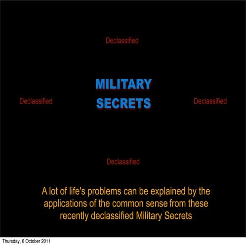 Military secrets | PPT | Free Download