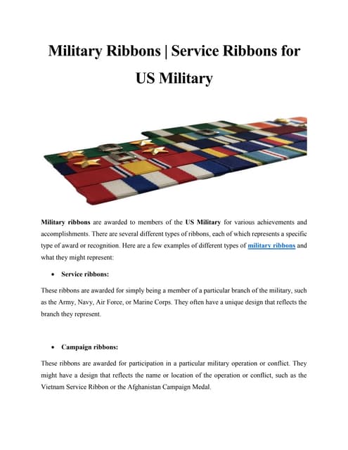 Military Thin Ribbons - US Military.pptx