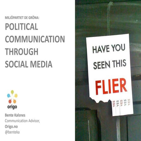 Political communication through social media | PPT
