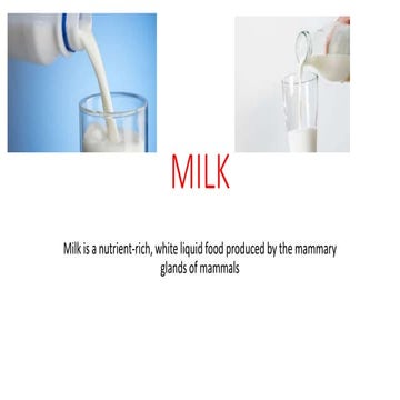 Milk IHM NOTES | PPTX