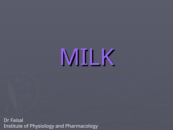 Physical and chemical properties of milk | PPT | Chemistry | Science