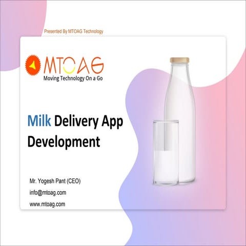 Milk Delivery App | PPT