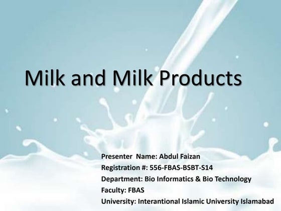Dairy processing | PPT