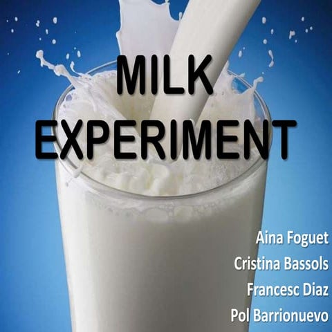 Milk experiment | PPT