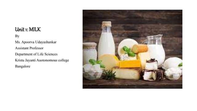 MILK PROCESSING | PPT