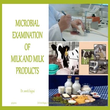 Microbial Examination of Milk .pptx