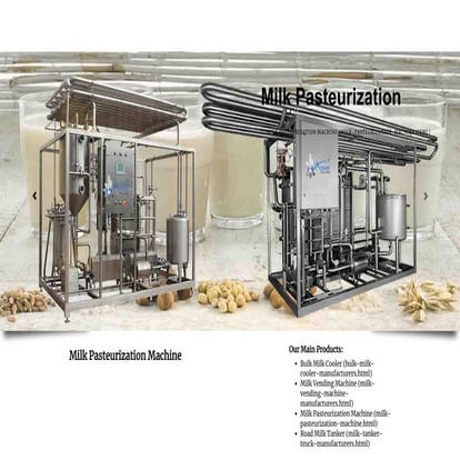 Milk Pasteurization Machine | PDF