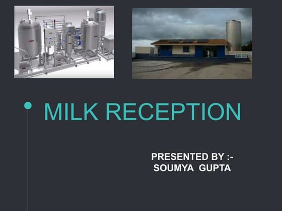Dairy, milk processing plant, automated dairy plant | PPTX ...