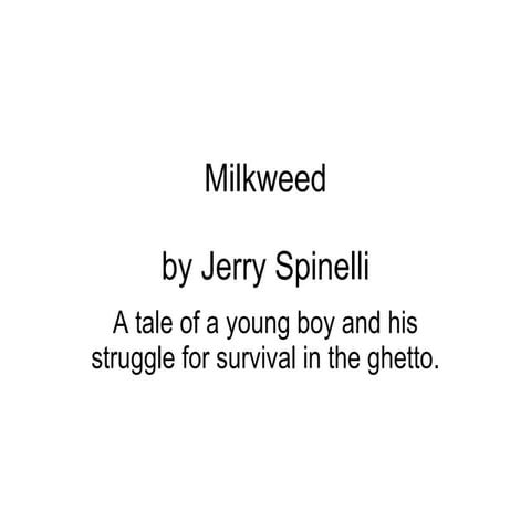 Milkweed | PPT