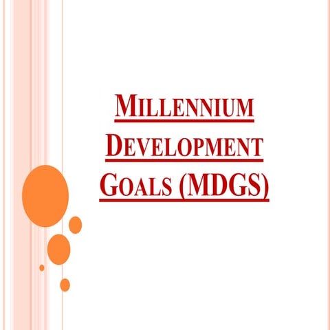 Milllennium Development Goals | PPT