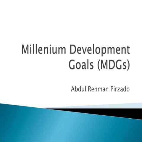 Millenium development goals (md gs) | PPT