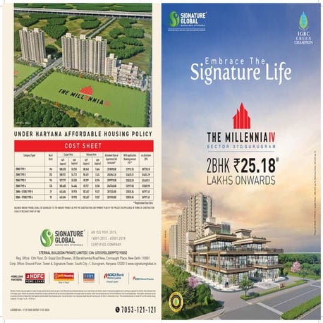 The Ridge Residency Sector 25 Sohna Affordable Luxury Housing Project | PDF