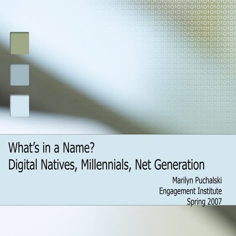 The Net Generation