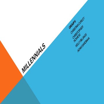 Millennials and the American Dream | PPTX