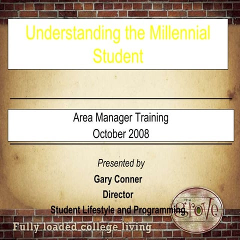Millennial Student Presentation | PPT | Free Download