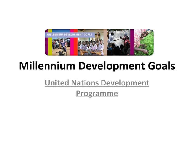 8 Millennium Development Goals (MDG) | PPTX