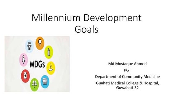 8 Millennium Development Goals (MDG) | PPTX | Debated Sensitive Social ...