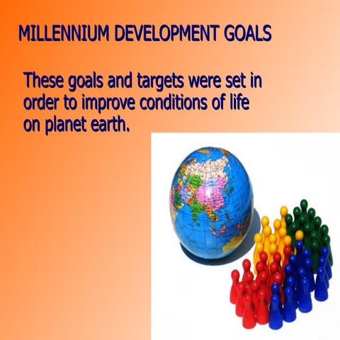 Millennium development goals final | PPT