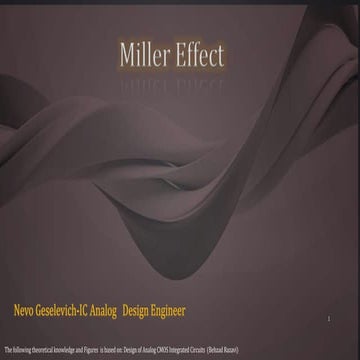 Miller Effect- Nevo Geselevich | PPTX | Digital Audio | Computer ...