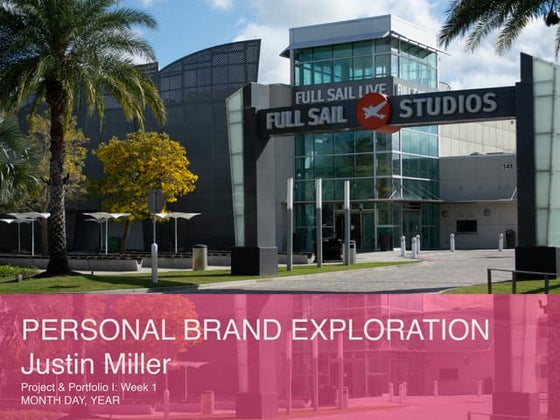 Personal Brand Presentation CJ Taylor 24 | PPT