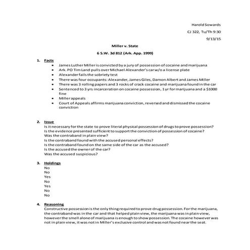 Miller v. state | PDF