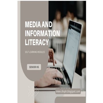 Mil Lesson 1.pptx media information and literature | PPT