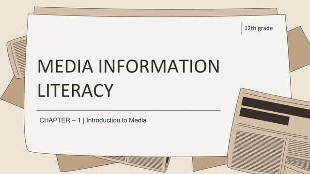 Responsible Use of Media and Information | PPTX