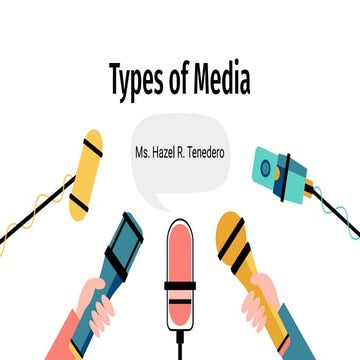 MIL Lesson 4 Types of Media_____________ | PDF