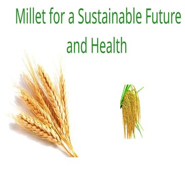 Presentation on the Millets- How usesful | PPT