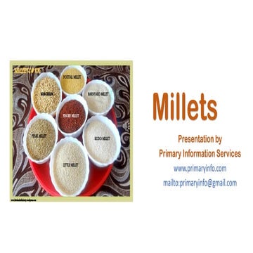 Millets : database | PPT
