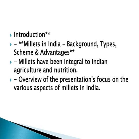 Introduction to Importance of Millets.pptx