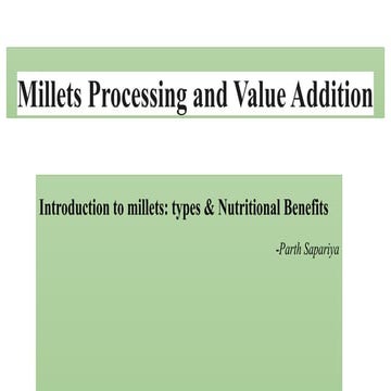 Millets.pptx types of millet introduced of millet | PPTX