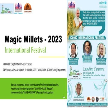 Magic Millets - 2023 | PDF