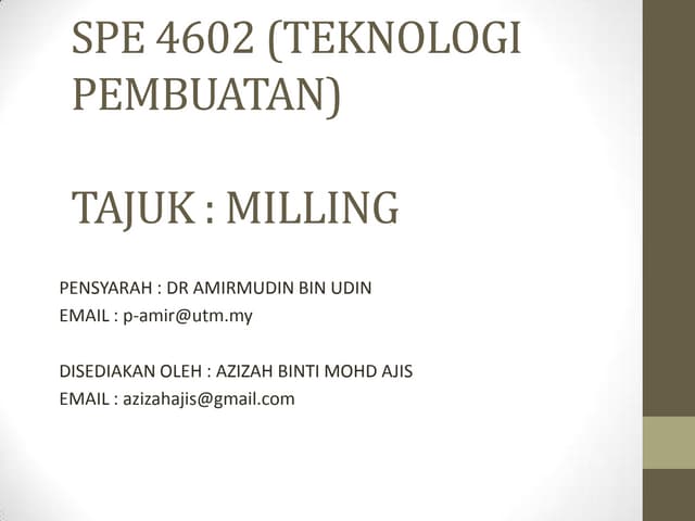 PENGENALAN KEPADA MESIN LARIK | PPT