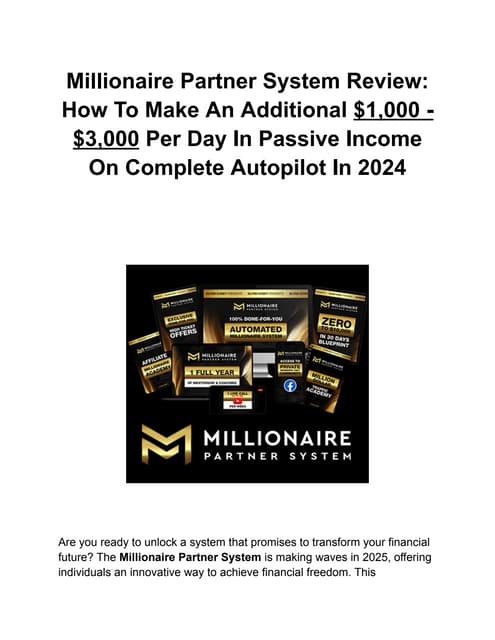 Millionaire Track.pdf | Marketing and Advertising | Business