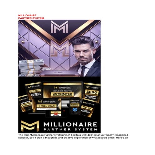 MILLIONAIRE PARTNER SYSTEM Auto webinars | DOCX