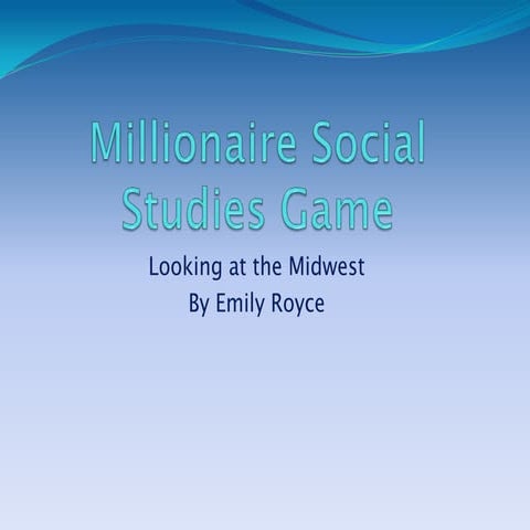 Millionaire social studies game 4th Grade | PPT