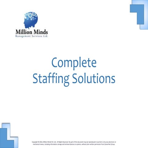 Million Minds Staffing Solution | PPTX