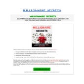 MILLIONAIRE SECRETS | PDF