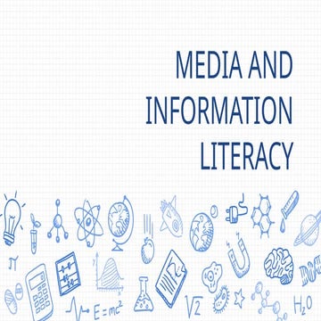 1 MODULE 7 MEDIA AND INFORMATION LITERACY | PPTX