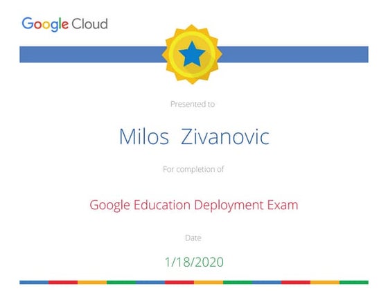 Milos Zivanovic AWS Business Professional | PPT