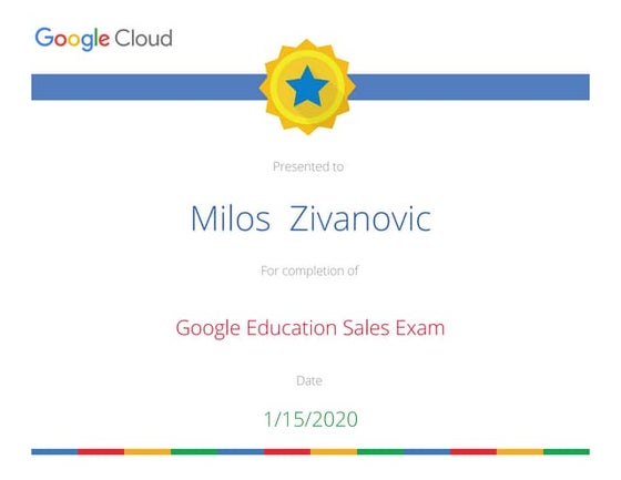 Milos Zivanovic AWS Business Professional | PPT