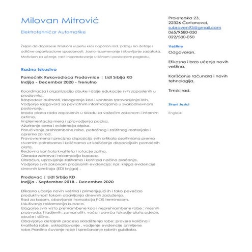 Milovan 2.0 | PDF