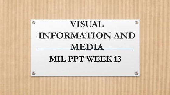 Dimensions of Media and Information - Visual.pptx